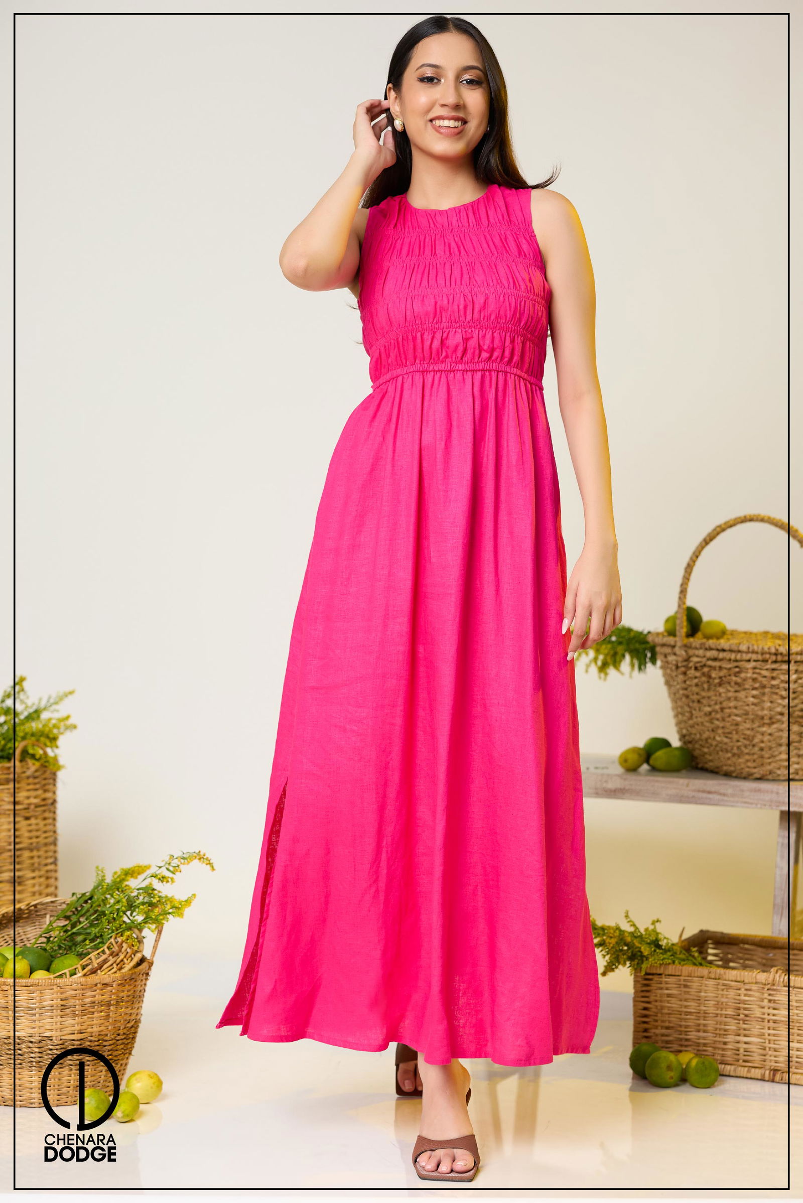 ROSE SLEEVELESS MAXI DRESS